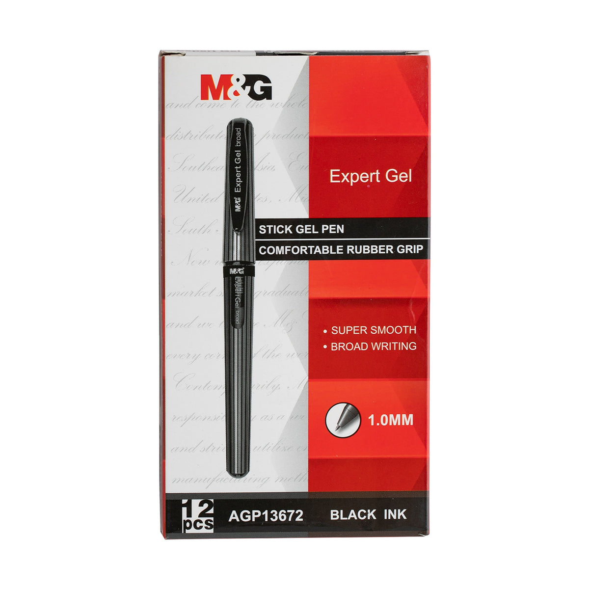 M&G Expert Gel Pen Broad 1.0mm Black AGP13672 (12pcs) – Ceres Asia