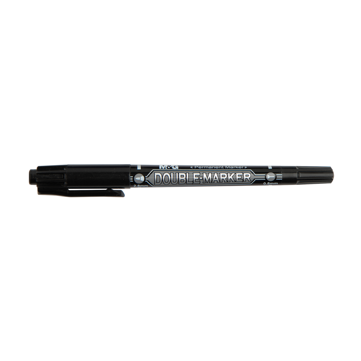 M&G Double Marker 0.8mm/2.8mm Black APM21372 (12pcs) – Ceres Asia